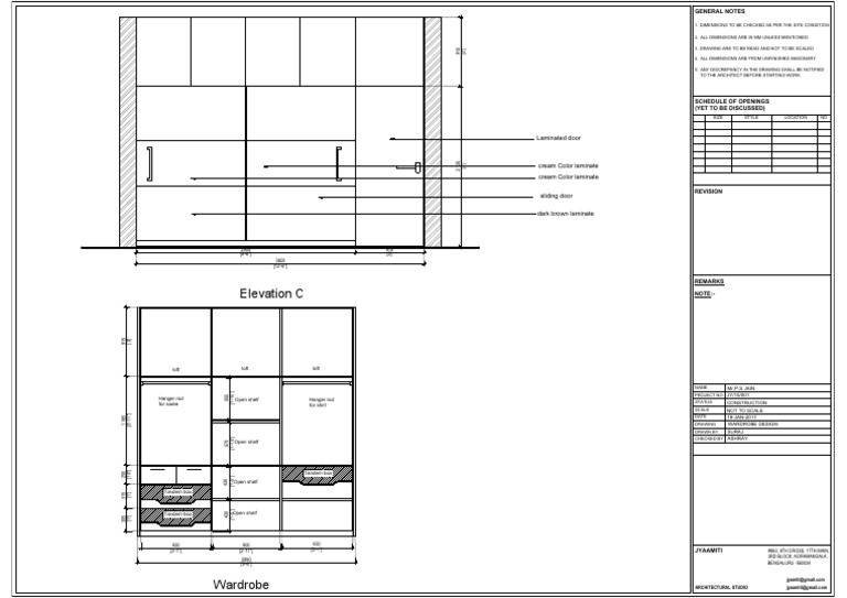 Wardrobe Design | PDF | Architectural Elements | Building Materials