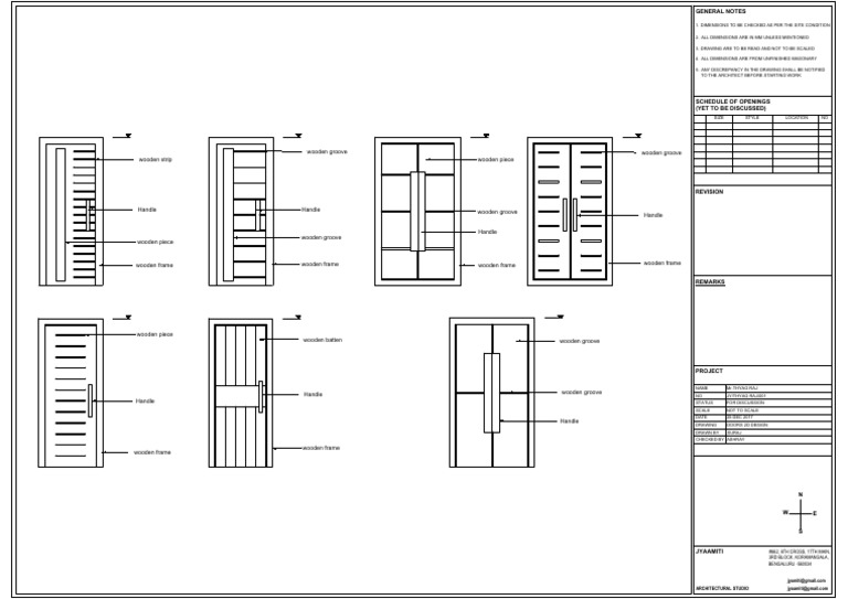2D Door Design and Details Drawing | PDF | Economic Sectors
