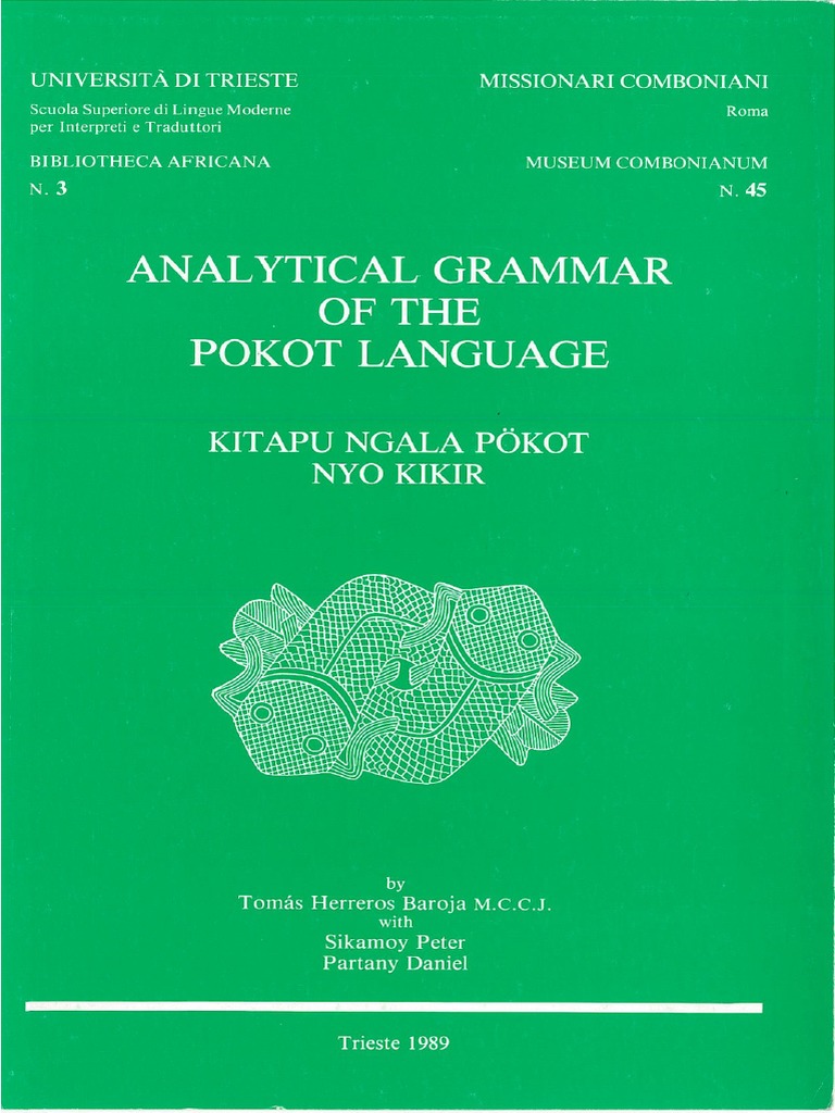 Analitical Grammar of The Pokot Language | PDF