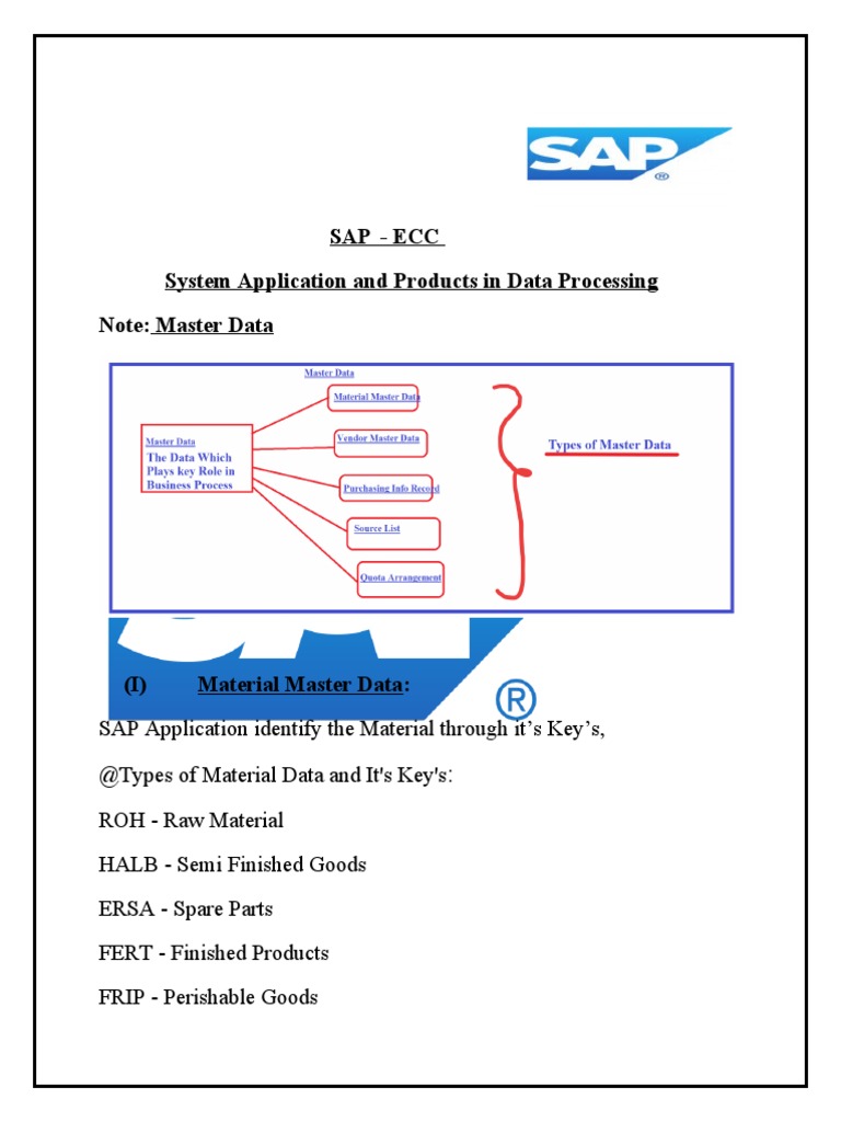 SAP - Ecc System Application and Products in Data Processing | PDF