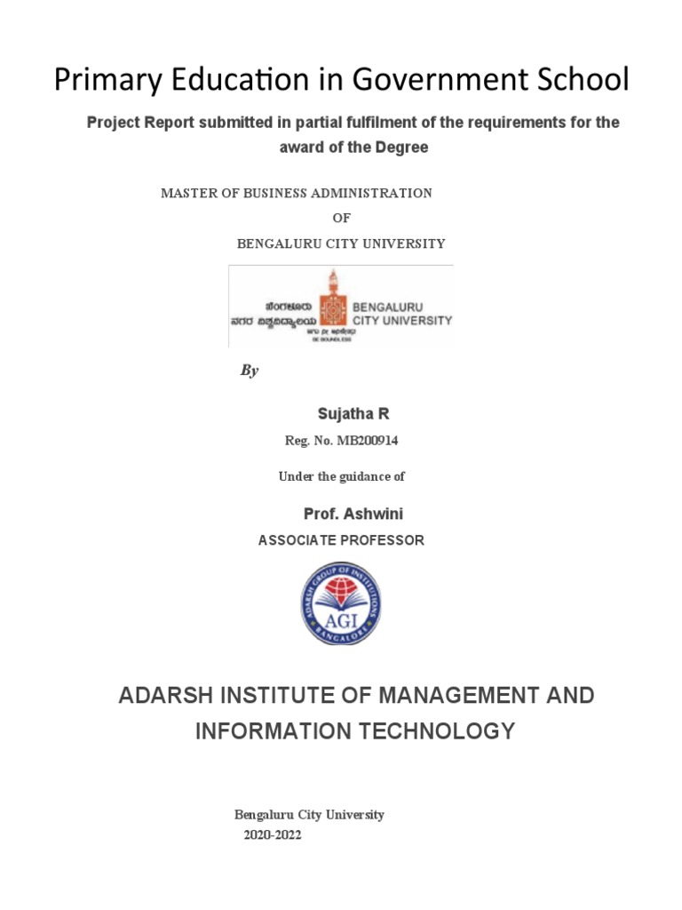 Primary Education in Government School | PDF | Schools | Curriculum