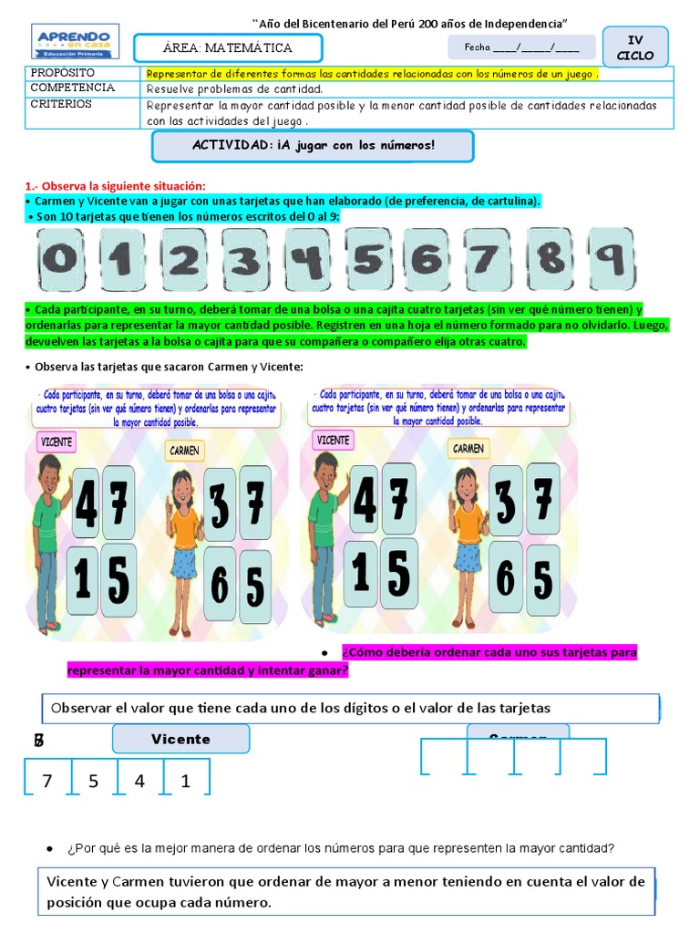 Jugamos Con Los Numeros-Ok | PDF