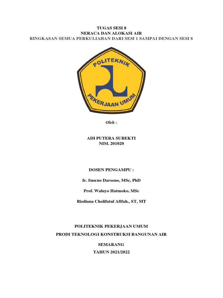 Adi Putera Subekti - 201020 - Tugas 8 | PDF | Hukum | Sains & Matematika Adi Putera Subekti - 201020 - Tugas 8 | PDF | Hukum | Sains & Matematika