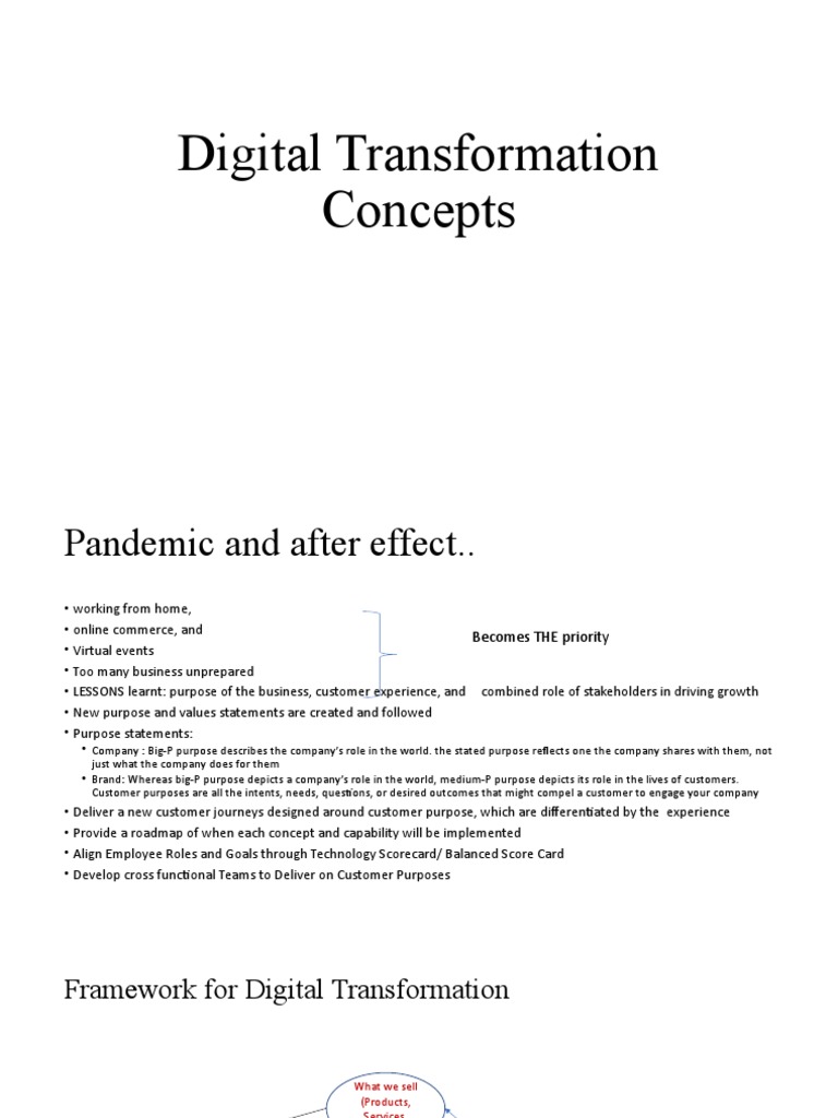 Digital Transformation Concepts Pdf Analytics Internet Of Things