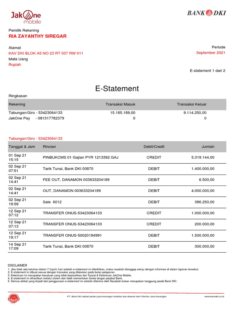 Estatement 202109 8811556 | PDF