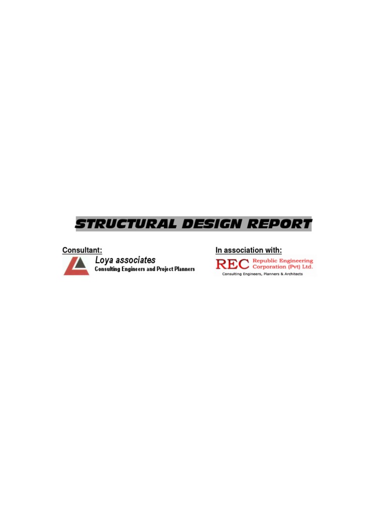 7-Structural Design Report | PDF | Concrete | Masonry