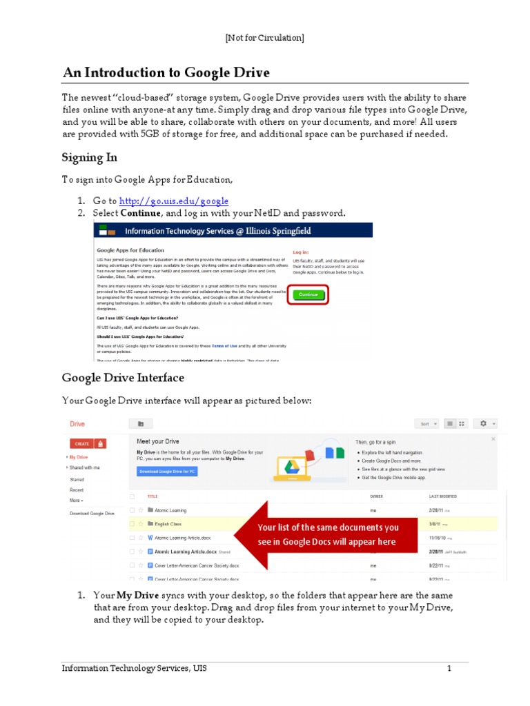Introduction To Google Drive | PDF | Ios | Computer File