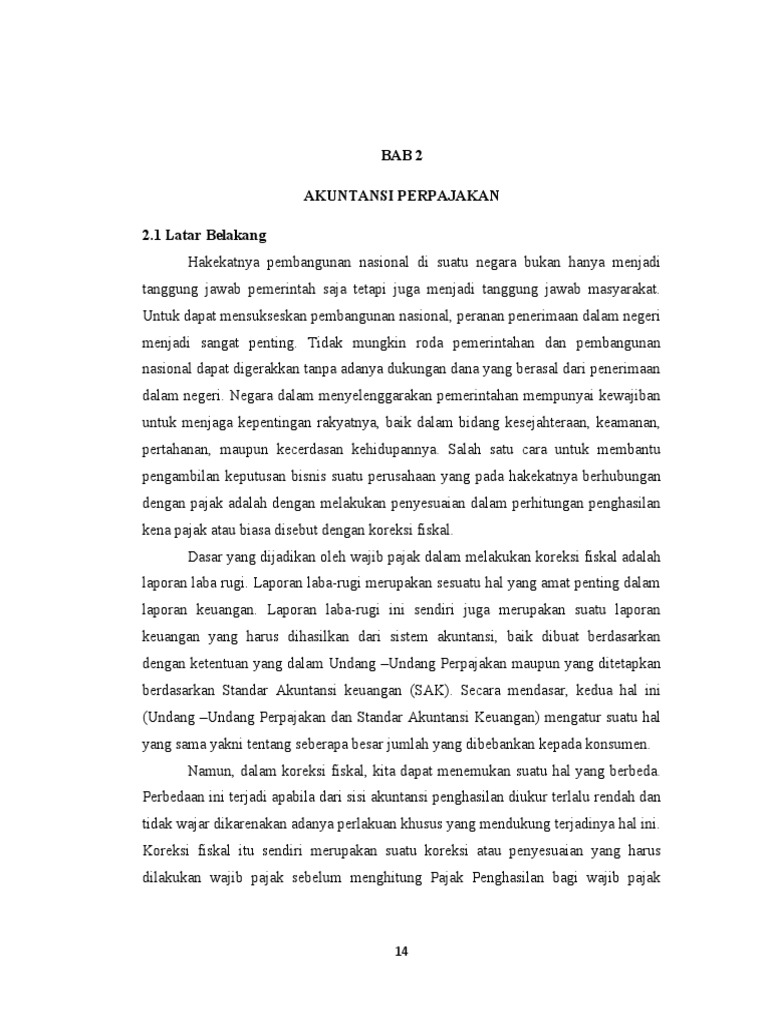 BAB II Akuntansi Perpajakan Sayyid | PDF