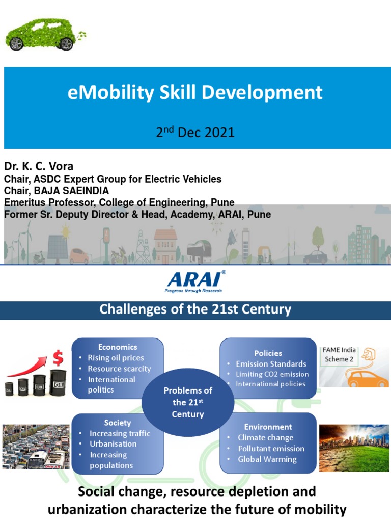 Skill Devp in EV Sector by DR Vora ASDC 021221 | PDF | Electric Vehicle | Rechargeable Battery