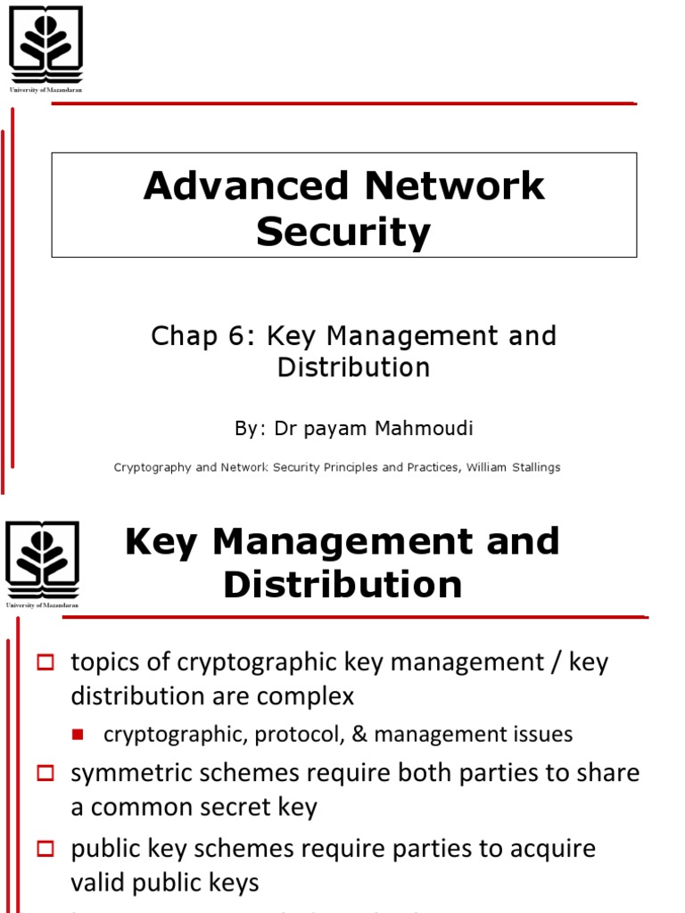 6 - Key Management and Distribution-Final-ok | PDF | Public Key ...