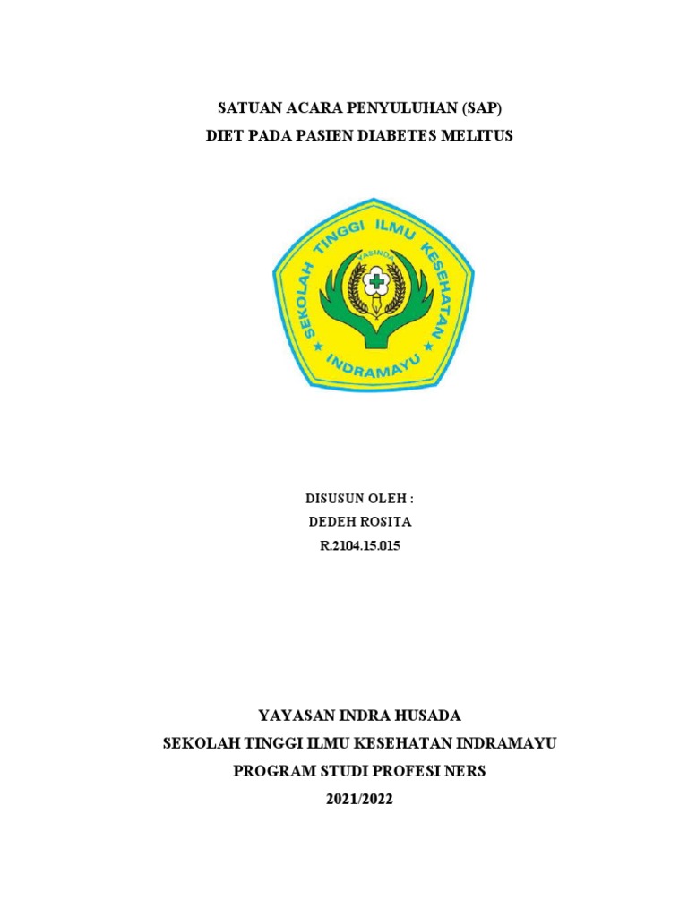 SAP Diet Diabetes Melitus | PDF