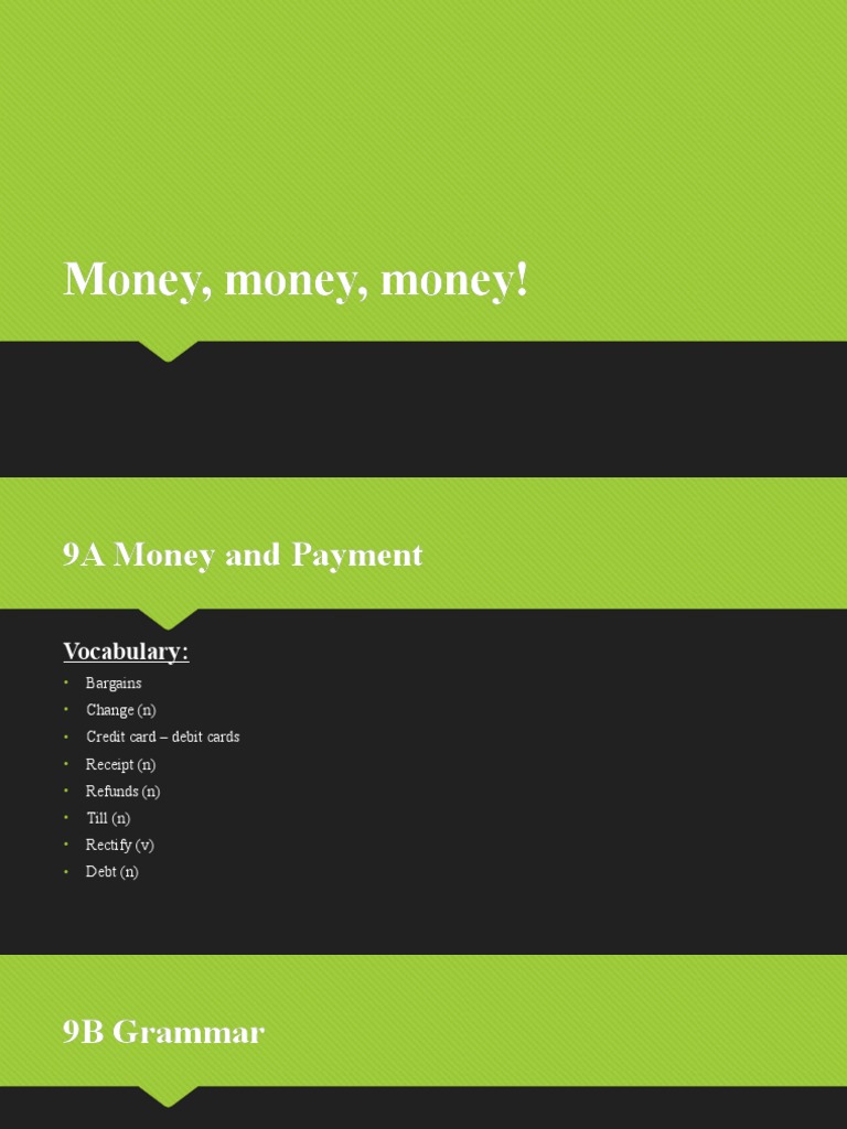 Money, Money, Money! | PDF
