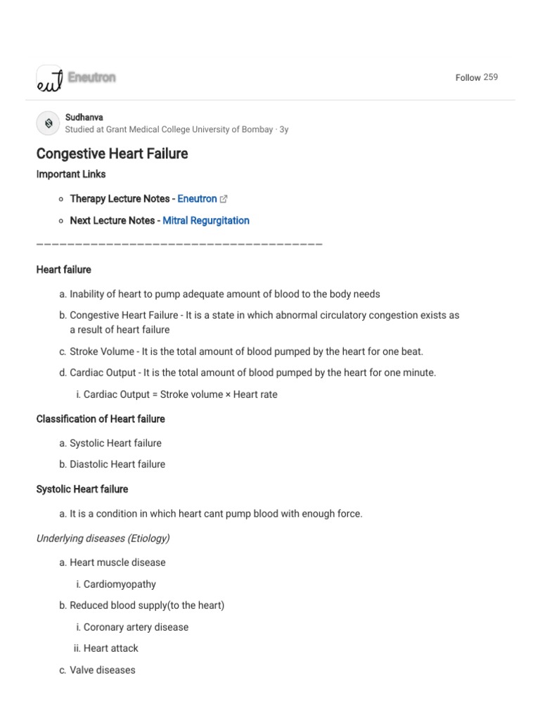 Understanding Congestive Heart Failure | PDF | Heart | Heart Failure