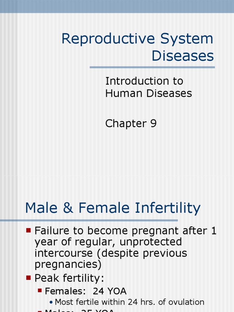 Reproductive System Diseases Guide | PDF | Menstruation | Ovarian Cancer
