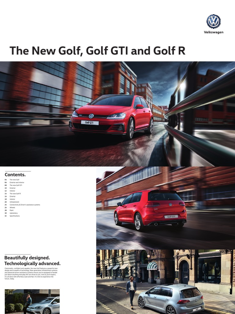 The New Golf, Golf GTI and Golf R | PDF | Land Vehicles | Automotive ...