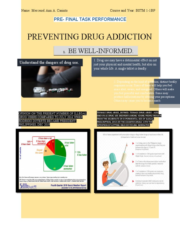 Preventing Drug Addiction: Be Well-Informed | PDF