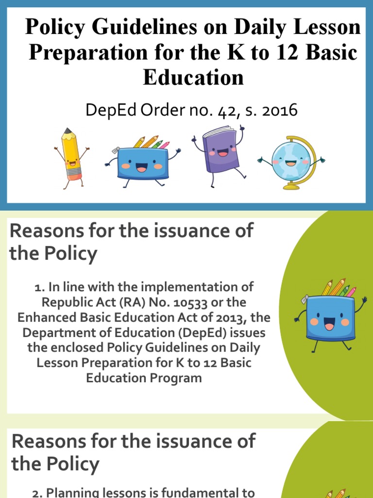 DepEd Order 42 Series 2016 | PDF | Differentiated Instruction ...