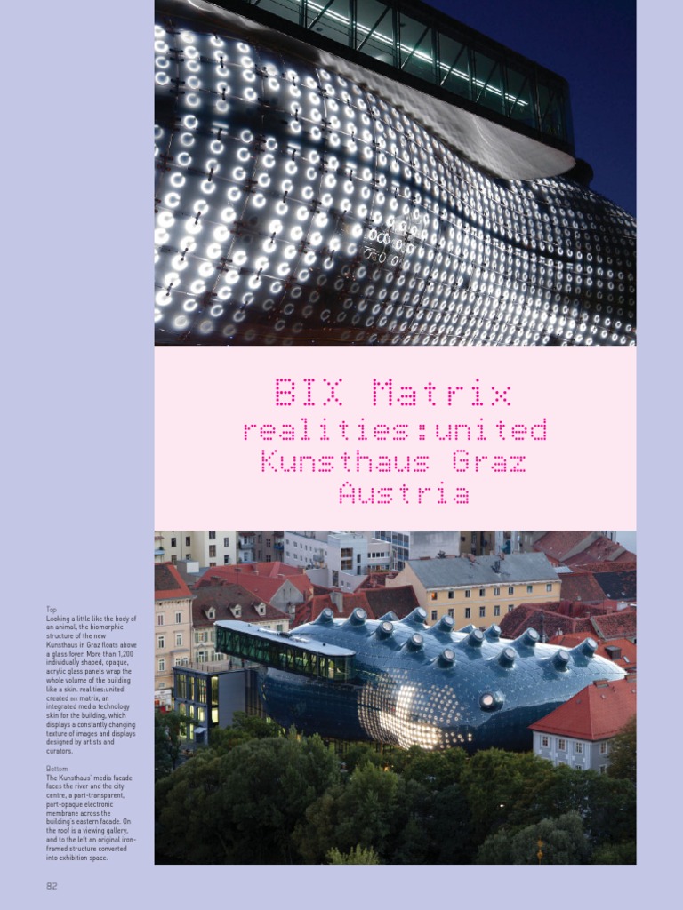 BIX Matrix: Realities: United Kunsthaus Graz Austria | PDF | Pixel