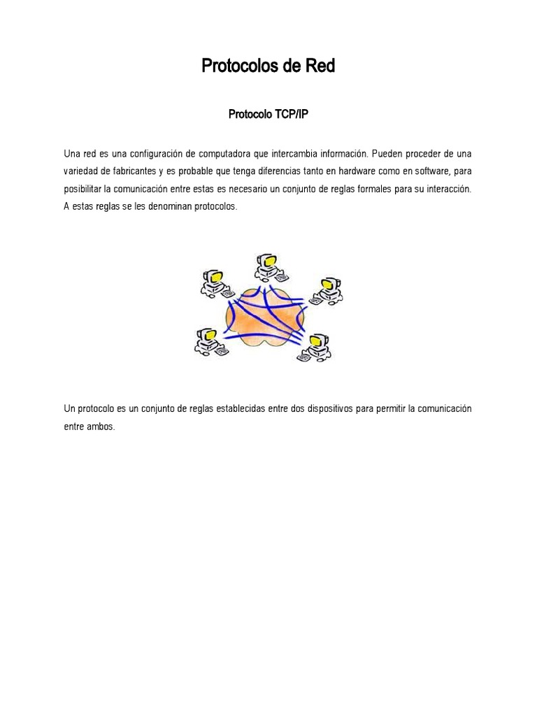 Protocolos de Red: Una Introducción a los Protocolos TCP/IP y su Estructura por Capas | PDF ...
