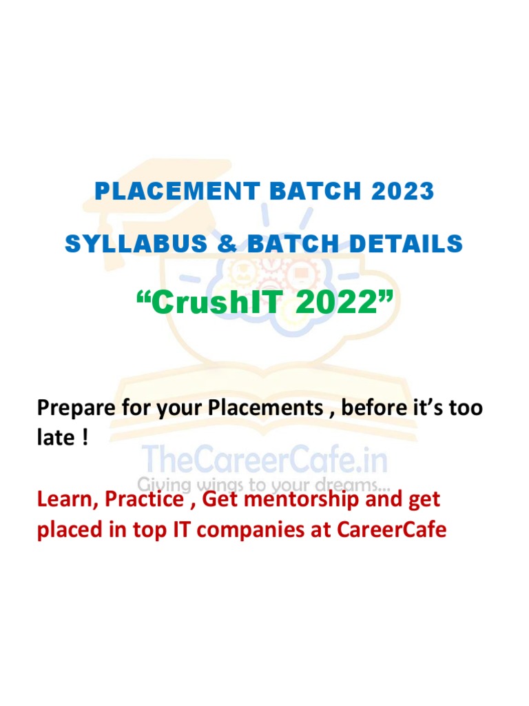 DCSA PU - 2023 Placement Batch - 220103 - 154519 | PDF | Array Data ...