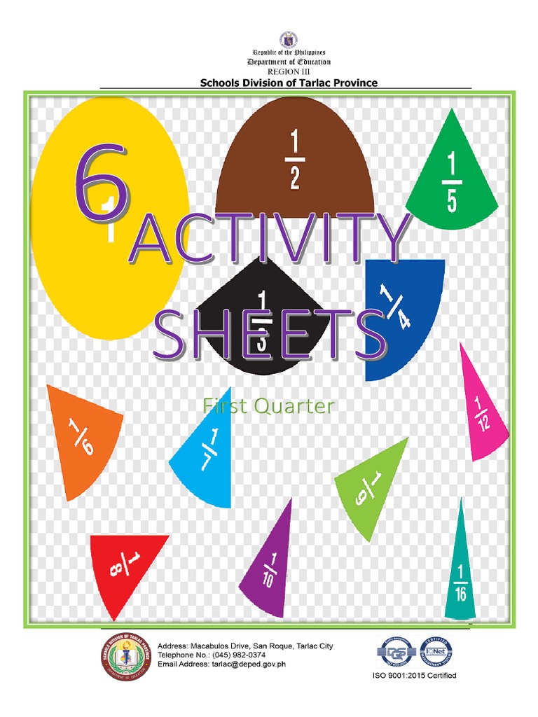 Activity Sheets For Math 6 | PDF | Mathematics | Elementary Mathematics