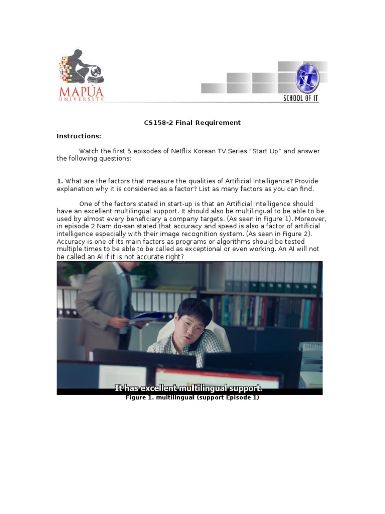 CS158-2 Final Requirement Instructions:: Figure 1. Multilingual ...