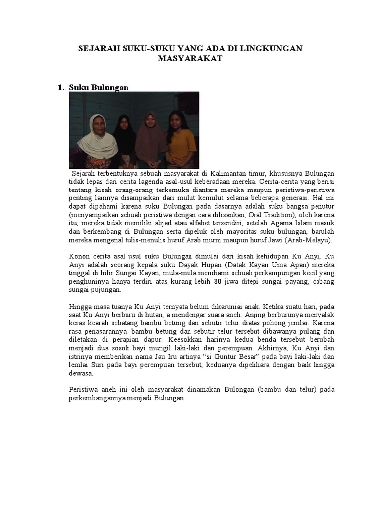 Sejarah Suku | PDF