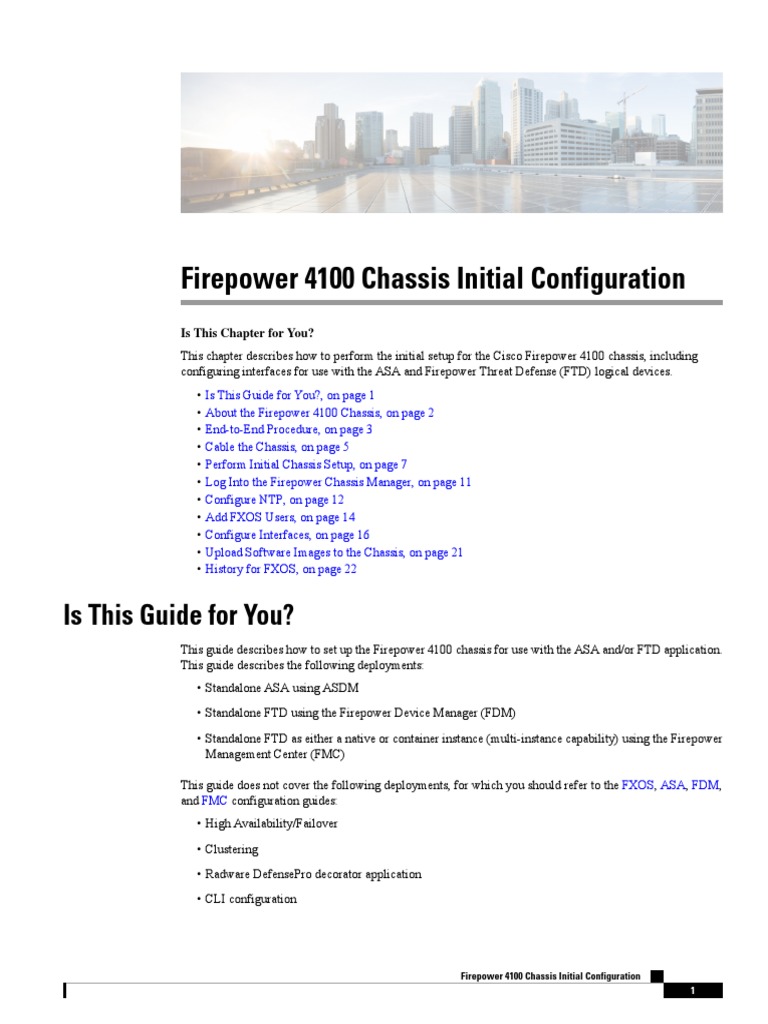 Firepower 4100 Chassis Initial Configuration: Is This Guide For You ...