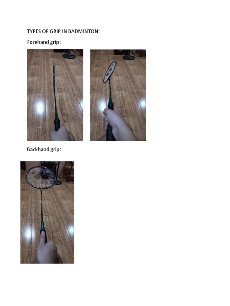 Types of Grip in Badminton | PDF