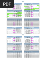 Calendario Mars 2021 - 2022 | PDF