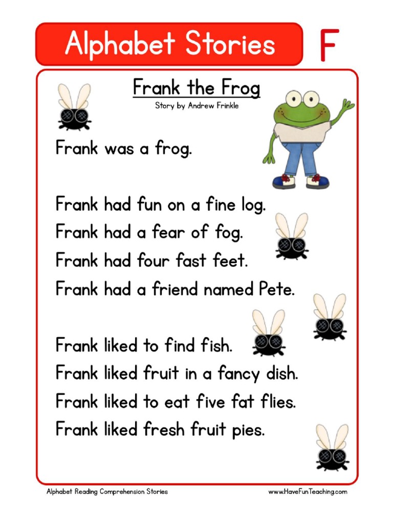 Ff-Letter Alphabet Stories Worksheet | PDF