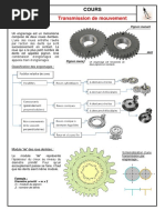 CHAPITRE 6 - Les Engrenages | PDF | Cinématique | Machine