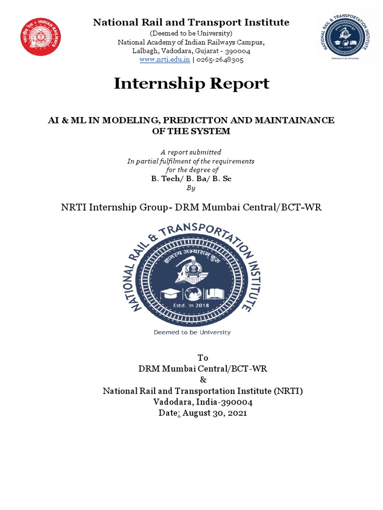 Internship Report MMCT Devision | PDF | Artificial Intelligence ...