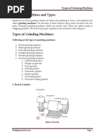 Grinding Machine Definition Types Parts Working Operations With PDF | PDF