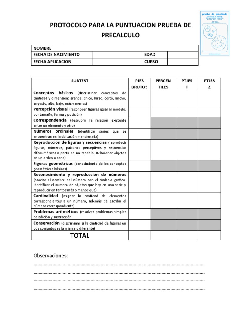 Prueba precalculo y funciones básicas | PDF | Matemáticas | Ciencia ...
