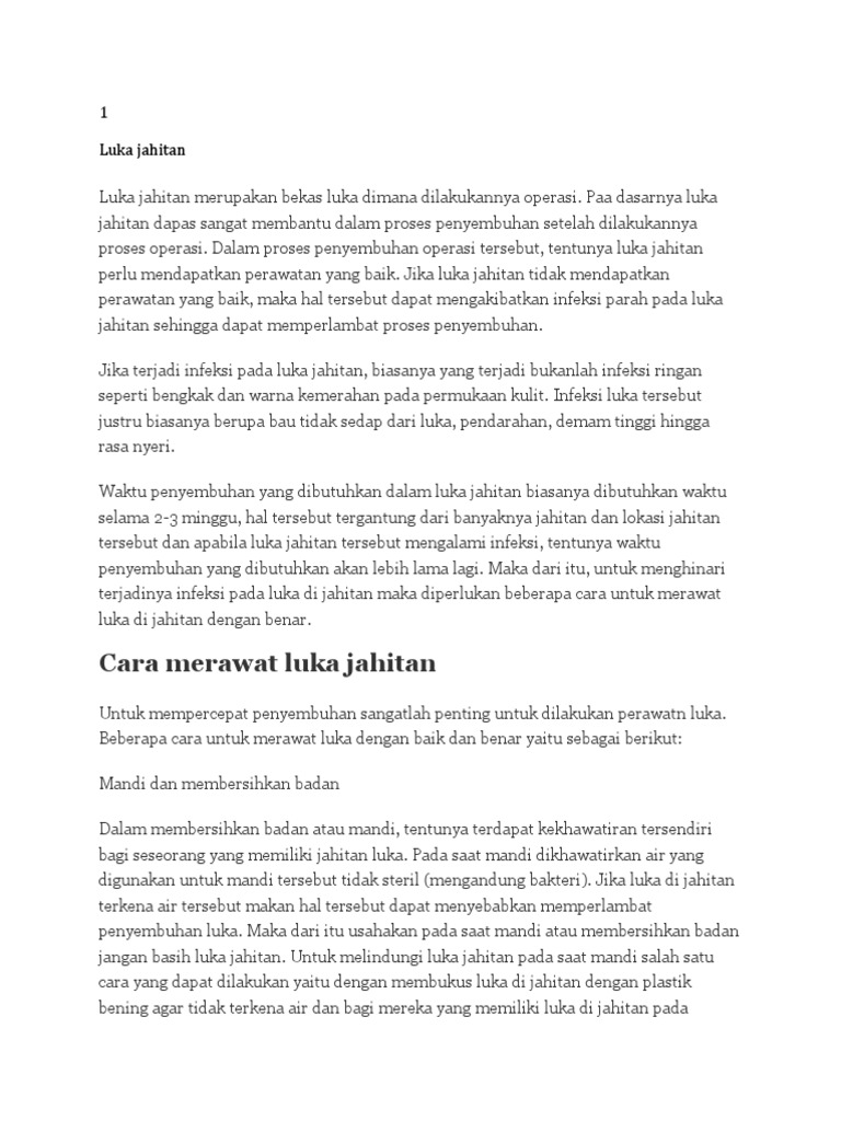 Benang Operasi | PDF