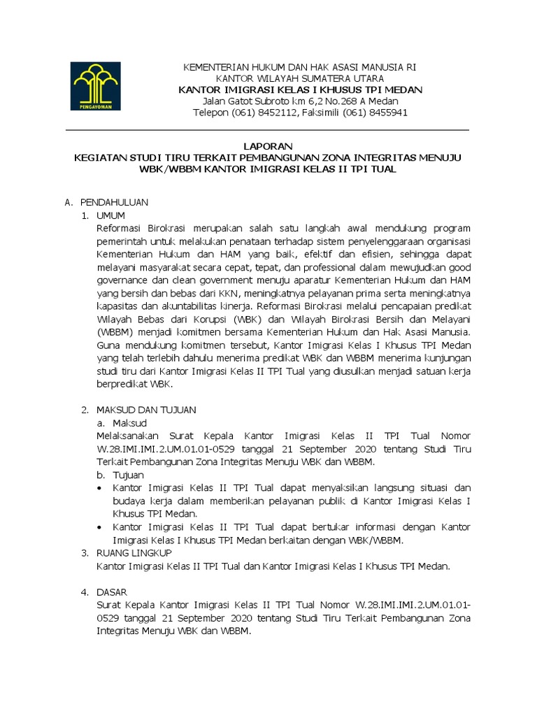 Laporan Studi Tiru Tual | PDF
