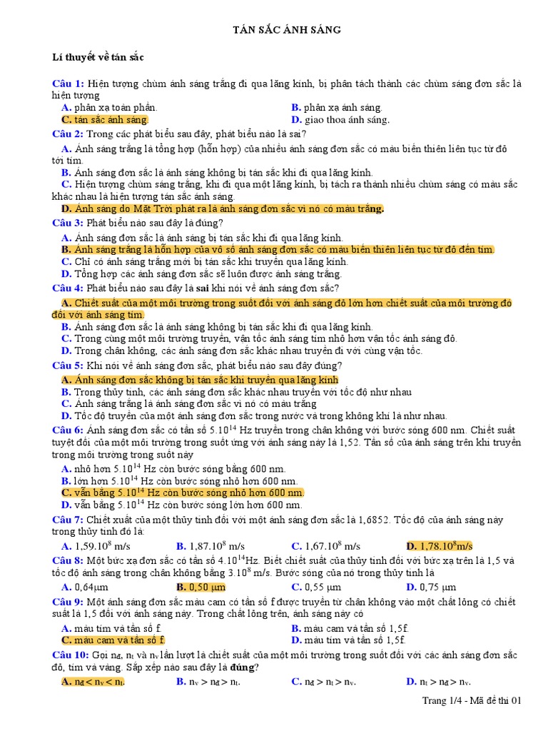 Tan Sac Anh Sang | PDF