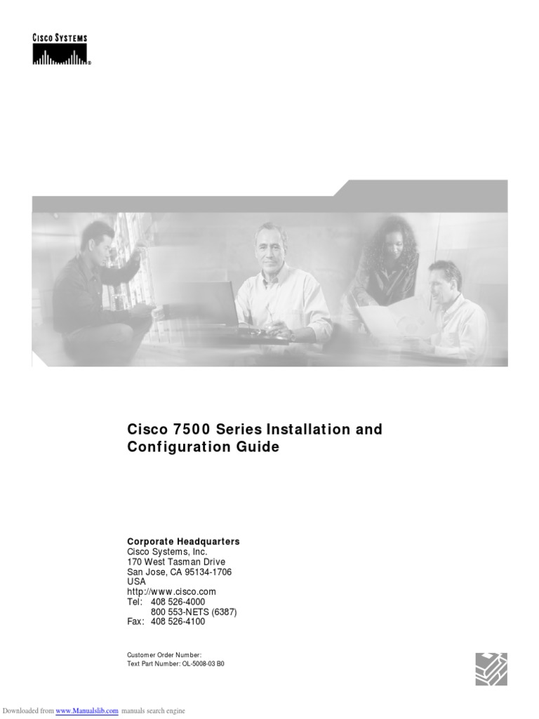 7500 Series | PDF | Booting | Router (Computing)