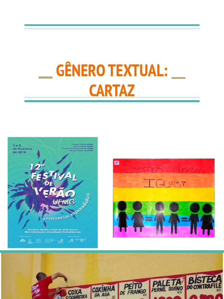 Gênero Textual - Cartaz - 7° Ano | PDF