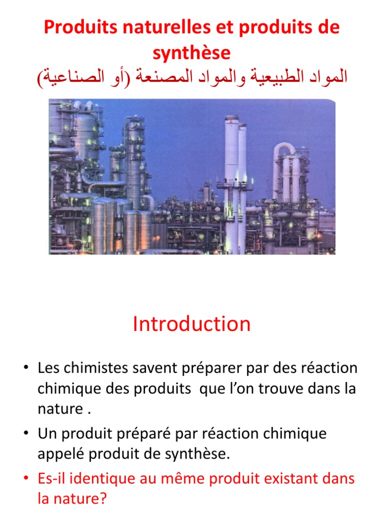 Les Substances Naturelles Et Synthetiques Cours PPT 6 | PDF ...