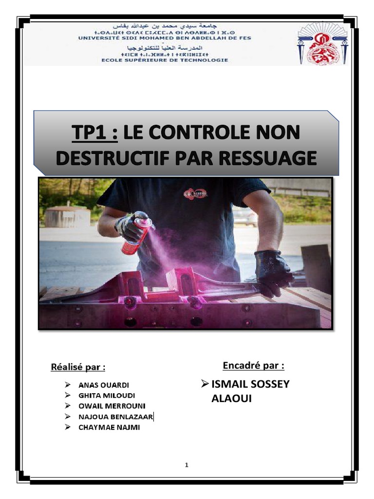 TP Ressuage | PDF | Contrôle non destructif | Construction