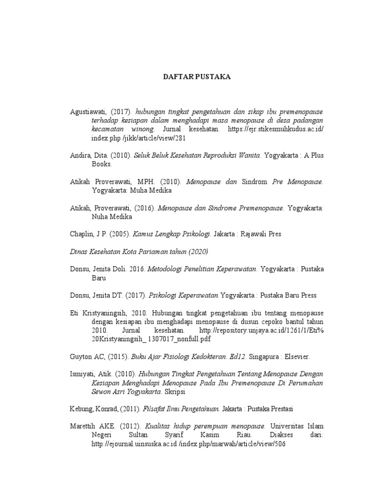 Contoh Pembuatan DAFTAR PUSTAKA | PDF