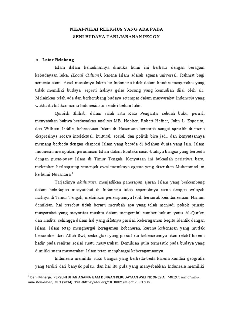 Nilai Religius dalam Tari Jaranan | PDF | Agama & Spiritualitas