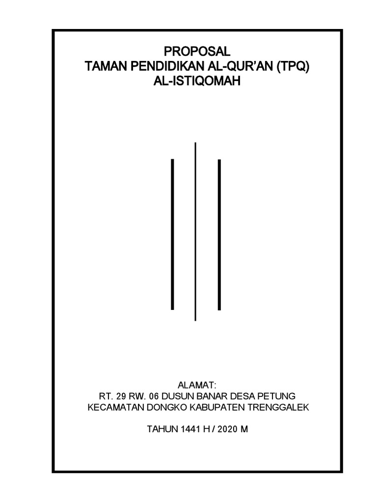 Proposal Tpa Al-Istiqomah Petung | PDF