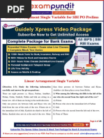 TOP 50 Linear Seating Arrangement Questions | PDF | Social Science