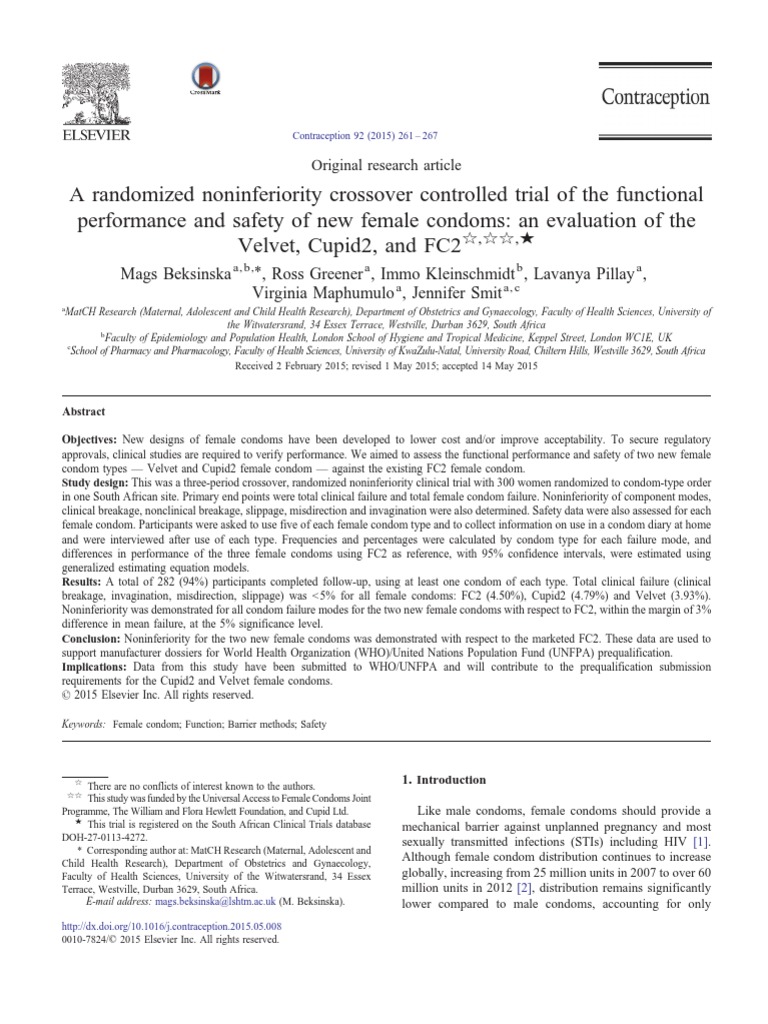 Condom Female Pdf Condom Birth Control