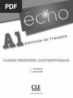 Écho - A1 Méthode de Français | PDF