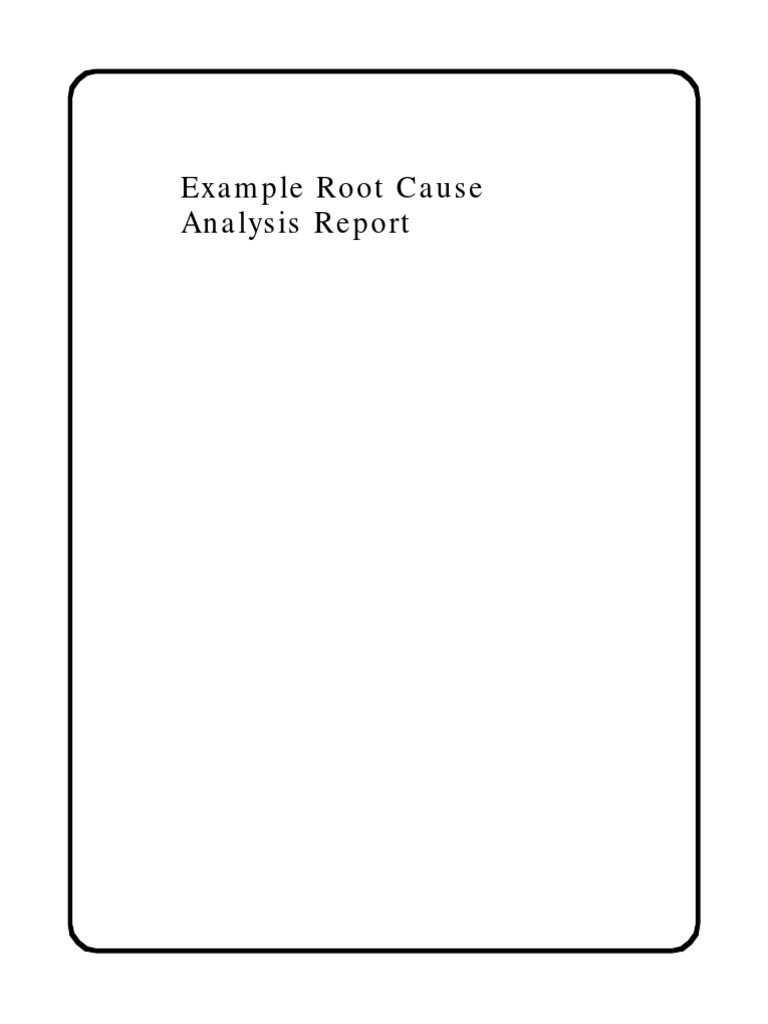 Example Root Analysi̇s Report | PDF | Chemical Reactions | Water