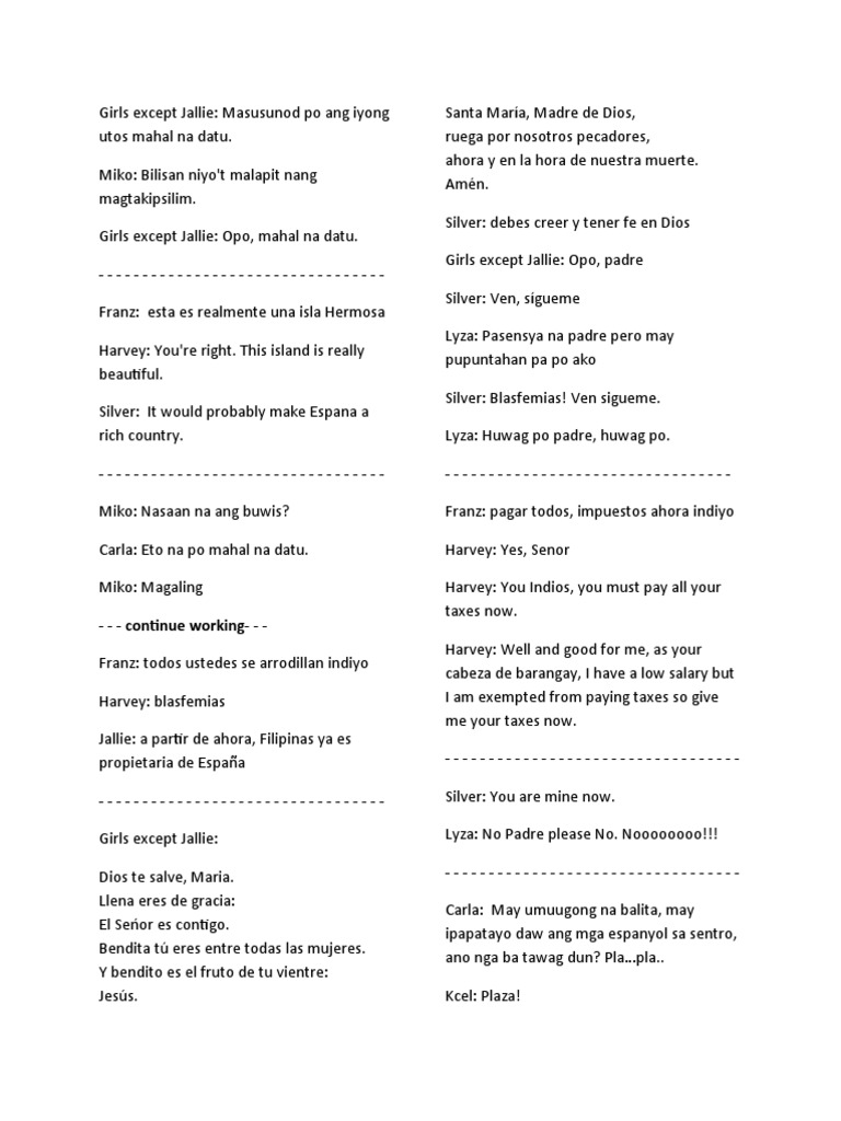 Philpol Role Play Script | PDF